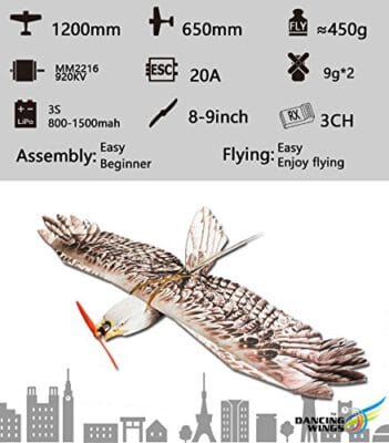 Dancing Wing MINI EAGLE-P E15 KIT & Motor 2216 920KV Best-selling Plane ...